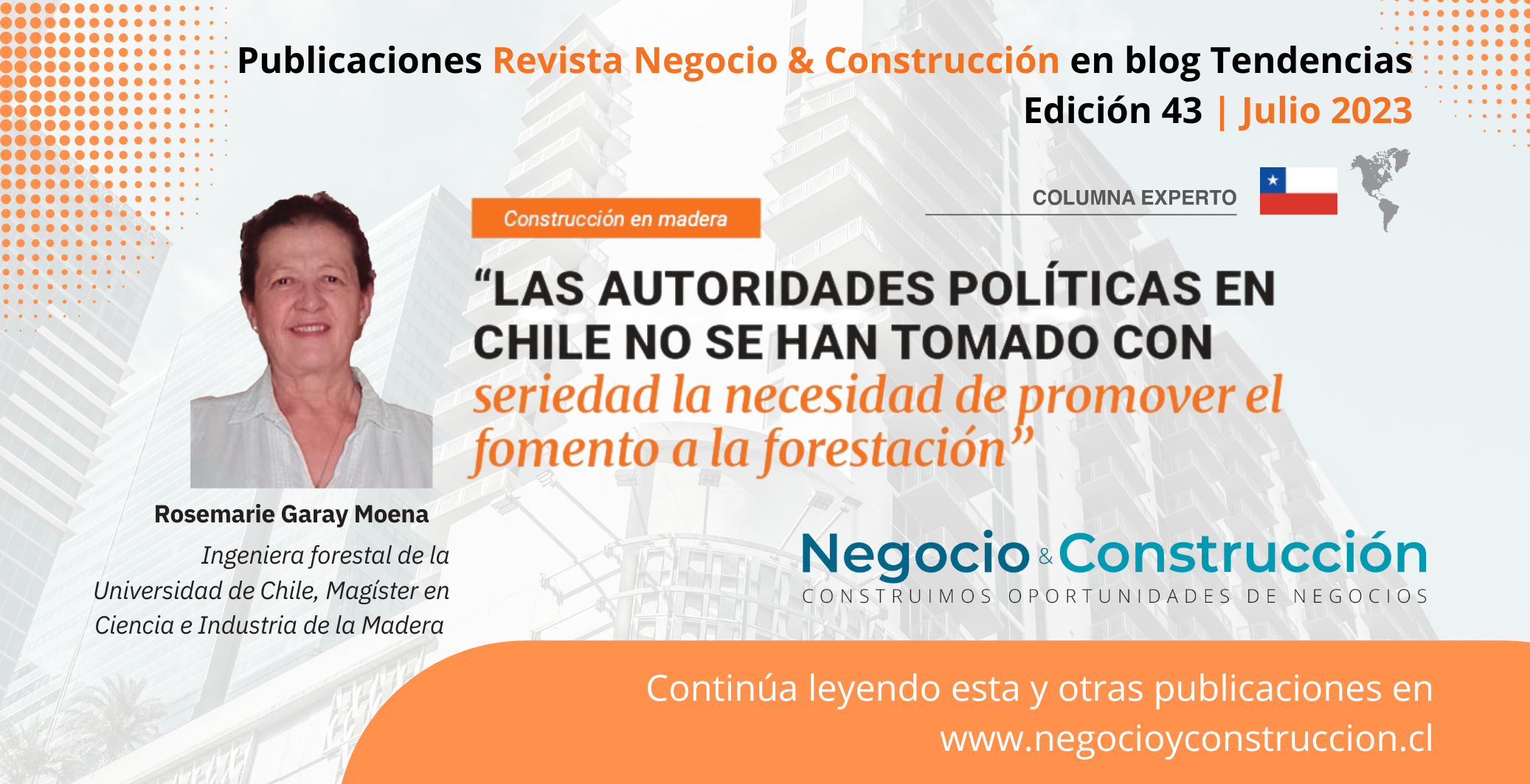 “LAS AUTORIDADES POLÍTICAS EN CHILE NO SE HAN TOMADO CON seriedad la necesidad de promover el ...